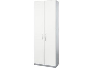 4250510835371 - Genius Flügeltürenschrank TETRIS SOLID Stahlkorpus 5 OH B 800 mm abschließbar weiß weißalu