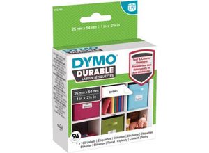 3026981122835 - DYMO Original LabelWriter Hochleistungs-Etiketten | 25 mm x 54 mm | weißes Kunststoff-Etikett | Rolle mit 160 Etiketten | für LabelWriter-Beschriftungsgerät
