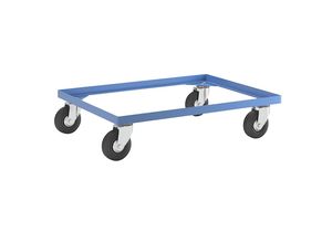 4054666009163 - eurokraft pro Fahrgestell aus Stahl mit Vollgummireifen Tragfähigkeit 250 kg Ladefläche 810 x 610 mm