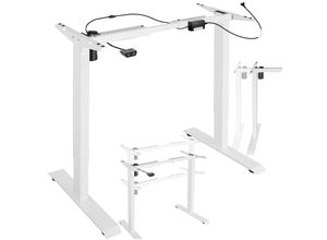4061173024138 - tectake® Tischgestell elektrisch höhenverstellbar breitenverstellbar 85 - 129 x 65 x 71 - 121 cm