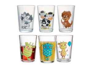 4262487292057 - Kindergläser Hoftiere und Monsterchen 205 ml 6er Set