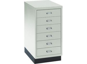 4250510889107 - SSI Schubladenschrank DIN A3 6 Schübe 675 mm hoch lichtgrau