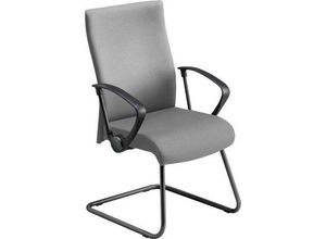 5901747292046 - Freischwinger NowyStyl Neo CF ergonomisch mit Armlehnen Sitz- und Rückenpolsterung Stahl Polster B 480 x T 450 x H 465 mm schwarz-grau