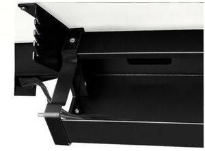4260238829163 - Schäfer Shop Select Kabelwanne Standard für höhenverstellbare Schreibtische ab B 1400 mm abklappbar schwarz