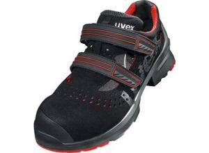 4031101588704 - uvex 1 8536236 ESD Sicherheitssandale S1P Schuhgröße (EU) 36 Rot Schwarz 1 Paar