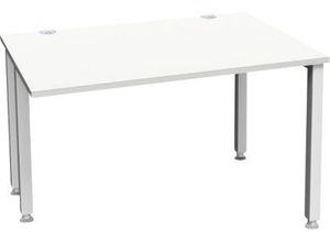 4250510841716 - Genius Schreibtisch MODENA FLEX 4-Fuß-Quadratrohr verkürzte Seitenteile B 1200 mm lichtgrau