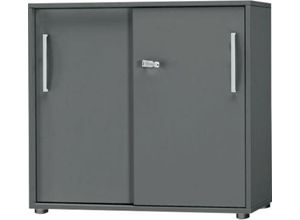 4250510813034 - Select Schiebetürenschrank SET UP abschließbar 2 Ordnerhöhen B 800 x T 420 x H 788 mm graphit graphit