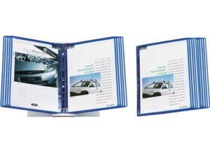 4250409801265 - Sparset Sichttafel-Tischständer Styro inkl Erweiterungsständer & 20 tarifold Sichttafeln im Format A4 Polystyrol grau