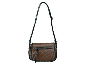 4064814002342 - Schultertasche HARPA Damen Gr B H T 6cm x 20cm x 25cm braun Lederimitat unifarben Taschen