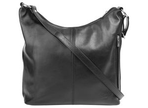 4260405128112 - Shopper SAMANTHA LOOK Damen Gr B H T 40cm x 30cm x 13cm onesize schwarz Leder gemustert Taschen echt Leder Made in Italy