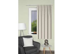 4056751485470 - Vorhang HOME WOHNIDEEN THERMOCHENILLE Gr 1 beige (natur) B135cm H145cm Polyester Gardinen Thermochenille THERMO Uni
