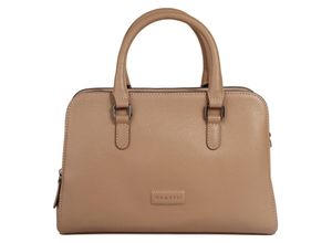 4250060362921 - Henkeltasche BUGATTI ELSA Damen Gr B H T 32cm x 22cm x 13cm onesize beige (sand) Leder leicht glänzend unifarben Taschen echt Leder