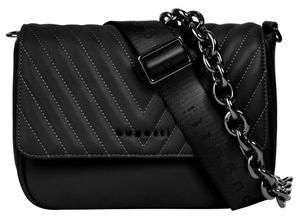 4250060368909 - Umhängetasche BUGATTI SIRA Damen Gr B H T 24cm x 18cm x 10cm onesize schwarz Kunstfaser Strukturmuster Taschen