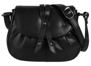 4260253333065 - Umhängetasche SZUNA Damen Gr B H T 19cm x 15cm x 6cm onesize schwarz Leder gemustert Taschen echt Leder