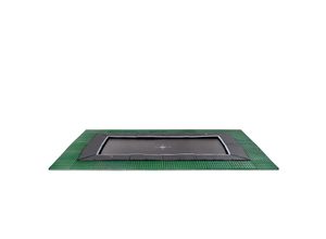 8720088268520 - Exit Dynamic ebenerdiges Trampolin 305x519cm mit Freezone Sicherheitsplatten - schwarz - Schwarz