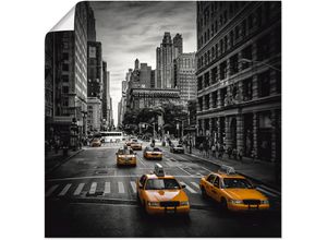 4059745290241 - Wandbild ARTLAND New York City Verkehr 5th Avenue Bilder Gr B H 40 cm x 40 cm Poster Amerika 1 St schwarz Bild Kunstdruck Kunstdrucke Bilder als Alubild Leinwandbild Wandaufkleber oder Poster in versch Größen