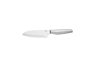 4009209415222 - Santokumesser FISSLER Essential silber (edelstahlfarben) Gesamtlänge 250cm Klingenlänge 124cm Edelstahl 18 10 Kochmesser breite Klinge Halbkropf leicht gebogenes Klingenprofil Kullen