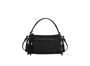 8719849923389 - Henkeltasche CALVIN KLEIN POCKET NYLON BAG W  STRAP Damen Gr B H T 24cm x 145cm x 65cm schwarz Polyester Taschen