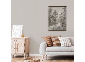 5011583537154 - Leinwandbild ART FOR THE HOME Jungle Landschaft Sepia bunt (farbe bild(er) bunt) B60cm H150cm T23cm Ø23cm Leinen Bilder Hängendes Poster Leinen Dschungel Landschaft Sepia 80 x 60 cm