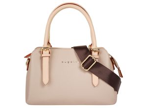 4250060368299 - Henkeltasche BUGATTI ELLA Damen Gr B H T 22cm x 17cm x 7cm onesize beige Kunstfaser unifarben Taschen