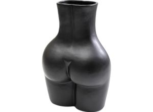 4025621549826 - Tischvase DESIGN Vase Donna schwarz B27cm H40cm T16cm Keramik Dolomit Vasen