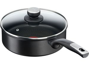 3168430304888 - Schmorpfanne TEFAL Unlimited G25532 Pfannen Gr Ø 24 cm + Höhe 8 cm schwarz Schmorpfannen kratzfest Induktion Temperaturanzeiger Made In France Ø 24 cm