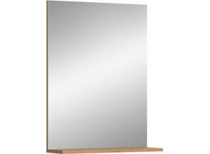 4068223355389 - Badspiegel INOSIGN SIENA Breite 60cm 1 Ablageboden hochwertiges Spiegelglas braun (artisan eiche nb spiegelglas) B60cm H79cm T18cm FSC-zertifizierter Holzwerkstoff Spiegelglas Spiegel in verschiedenen Farben erhältlich Badmöbel Spiegel Badezimmer