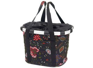 4018861003111 - Fahrradkorb KLICKFIX Vorderradkorb Bike Basket bunt (schwarz bunt) Taschen Kinder B H T 35cm x 28cm x 26cm Textil B35cm H28cm T26cm
