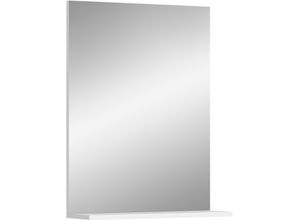 4068223355303 - Badspiegel INOSIGN SIENA Breite 60cm 1 Ablageboden hochwertiges Spiegelglas weiß (weiß nb spiegelglas) B60cm H79cm T18cm FSC-zertifizierter Holzwerkstoff Spiegelglas Spiegel in verschiedenen Farben erhältlich Badmöbel Spiegel Badezimmer