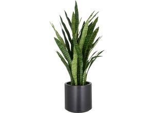 4064118325710 - Kunstpflanze CREATIV GREEN Sansevieria zeylanica grün H105cm Kunststoff Kunstpflanzen im eleganten Topf