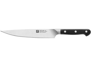 4009839257124 - Fleischmesser ZWILLING Pro schwarz Gesamtlänge 322cm Klingenlänge 20cm Spezialklingenstahl Stahl Kochmesser Klingenlänge 20 cm