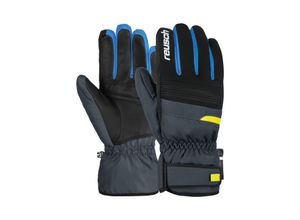 4060485521977 - Skihandschuhe REUSCH Brandon R-TEX XT Damen Gr 105 grau (grau gelb) 90% Polyester 9% Polyurethan 1% Elasthan mehrfarbig Handschuhe mit wasserdichter und atmungsaktiver Funktion