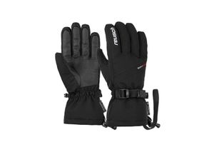 4060485222645 - Skihandschuhe REUSCH Outset R-TEX XT Damen Gr 105 schwarz-weiß (weiß schwarz) 89% Polyester 9% Polyurethan 2% Elasthan mehrfarbig Handschuhe mit elastischer Handgelenksschlaufe