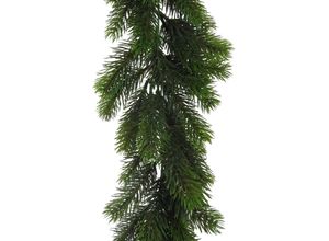 4064118886877 - Winterliche Kunstpflanze CREATIV DECO Weihnachtsdeko Weihnachtsgirlande Kunstpflanzen Gr L 180 cm grün Weihnachtsgirlande Adventskränze Girlanden Girlande mit 168 Länge 180 cm