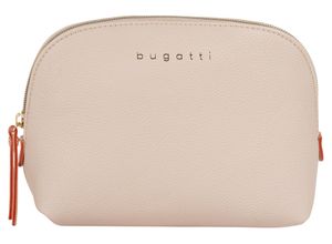 4250060368442 - Kosmetiktasche BUGATTI ELLA Damen Gr B H T 21cm x 15cm x 3cm onesize beige Kunstfaser leicht glänzend unifarben Taschen