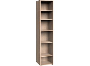 4038061009195 - Eckregal WIMEX Multiraumkonzept braun (eiche sägerau nachbildung) B40cm H185cm T40cm Holzwerkstoff Spanplatte Regale planbar und erweiterbar