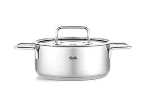 4009209398617 - Bratentopf FISSLER Pure Collection silber (silberfarben) B26cm H14cm L35cm Ø24cm Töpfe Made in Germany