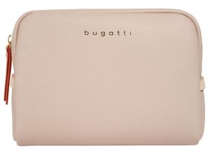 4250060368435 - Kosmetiktasche BUGATTI ELLA Damen Gr B H T 20cm x 15cm x 8cm onesize beige Kunstfaser leicht glänzend unifarben Taschen