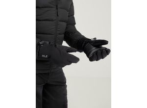 4064886544559 - Skihandschuhe JACK WOLFSKIN INS HIKE GLOVE Damen Gr L schwarz Oberstoff 100% POLYESTER  Kontrastmaterial 1 50% POLYESTER 50% POLYURETHAN  Füllung 1 100% POLYESTER  Innenjacke 100% Thermoplastic Polyurethan  Futter 1 100% POLYESTER Handschuhe