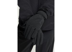 4064886301763 - Fleecehandschuhe JACK WOLFSKIN HIGHLOFT GLOVE W Damen Gr L (42 44) schwarz Materialmix Handschuhe