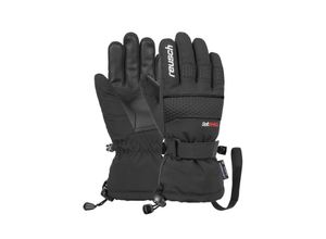 4060485506820 - Skihandschuhe REUSCH Connor R-TEX XT Junior Kinder Gr 35 schwarz-weiß (schwarz weiß) 87% Polyester 11% Polyurethan 2% Elasthan mehrfarbig Handschuhe in wasserdichter und atmungsaktiver Qualität
