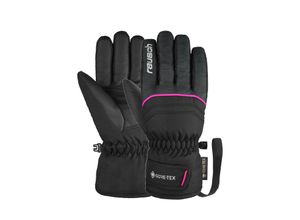 4060485384824 - Skihandschuhe REUSCH Teddy GORE-TEX Kinder Gr 35 bunt (dunkelgrau pink) 95% Polyester 5% Polyurethan mehrfarbig Handschuhe mit wasserdichter Funktionsmembran