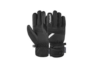 4060485386927 - Skihandschuhe REUSCH Baldo R-TEX XT Damen Gr 105 schwarz-weiß (schwarz weiß) 80% Polyester 19% Polyurethan 1% Elasthan mehrfarbig Handschuhe warm und wasserdicht