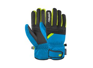 4060485387214 - Skihandschuhe REUSCH Baldo R-TEX XT Damen Gr 10 blau (blau schwarz) 80% Polyester 19% Polyurethan 1% Elasthan mehrfarbig Handschuhe warm und wasserdicht