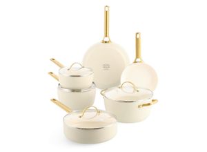 4894871046979 - GreenPan Kochtopfset Padova Reserve  Creme Gold  Metall Glas  6-teilig  0 L  rund  PFAS-frei  Kochen Töpfe Topfsets