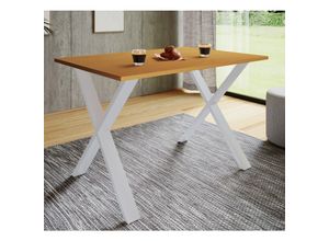 4051814402753 - Premium Holz Esstisch H 76 x B 110 x T 80 cm Küchentisch Speisetisch Tisch Xona X