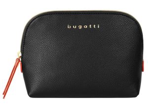 4250060361771 - Kosmetiktasche BUGATTI ELLA Damen Gr B H T 21cm x 15cm x 3cm onesize schwarz Kunstfaser leicht glänzend unifarben Taschen