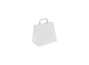 4251924720710 - Papiertragetasche weiß LxBxH 260 x 175 x 245 mm 70 g m² VE 250 Stk ab 10 VE ratioform