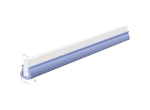 4251924713200 - U-Profil Standard PE blau Länge 2 m Innenmaß 57 ±2 mm Kantenstärke 45 - 60 mm VE 50 Stk ab 10 VE kaiserkraft