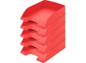 4002432500239 - LEITZ® Ablagekorb Standard 5227 Kunststoff 5 Stück rot